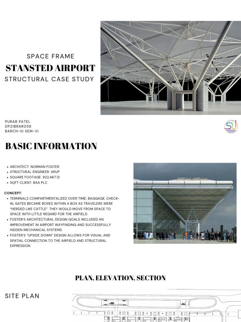 Stansted Airport Space Frame Analysis | PDF | Concrete | Beam (Structure)