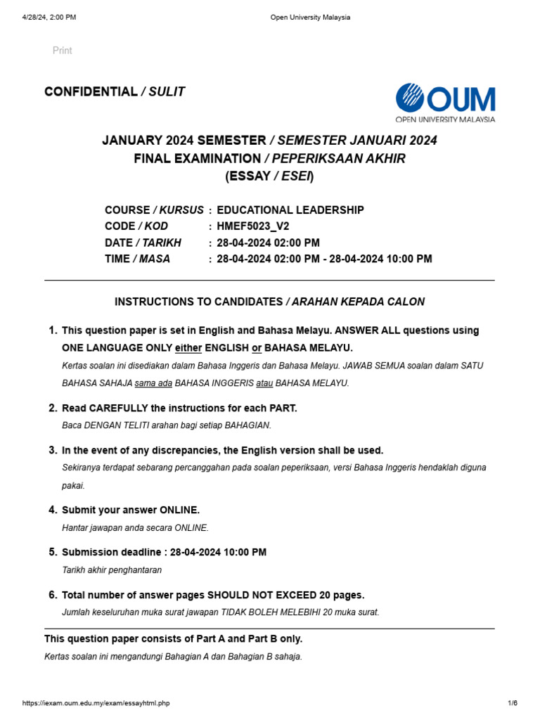 Open University Malaysia | PDF