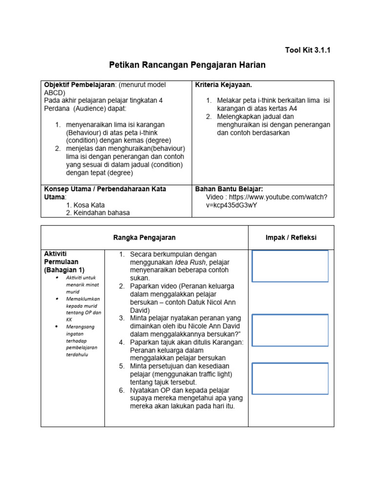 3.1 Toolkit 3.1.1 Tanpa - Jawapan | PDF