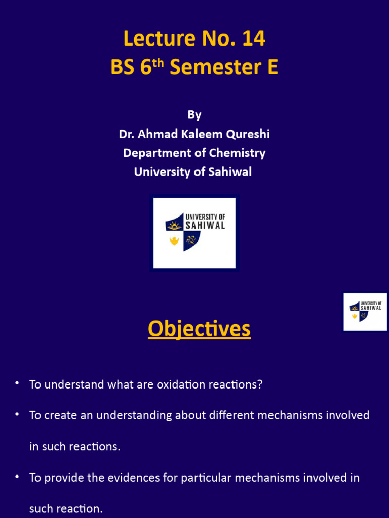 Lecture No. 14 BS 6th E | PDF | Chemical Reactions | Alkene Lecture No. 14 BS 6th E | PDF | Chemical Reactions | Alkene