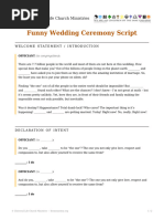 ULC Civil Wedding Script | PDF | Wedding | Marriage