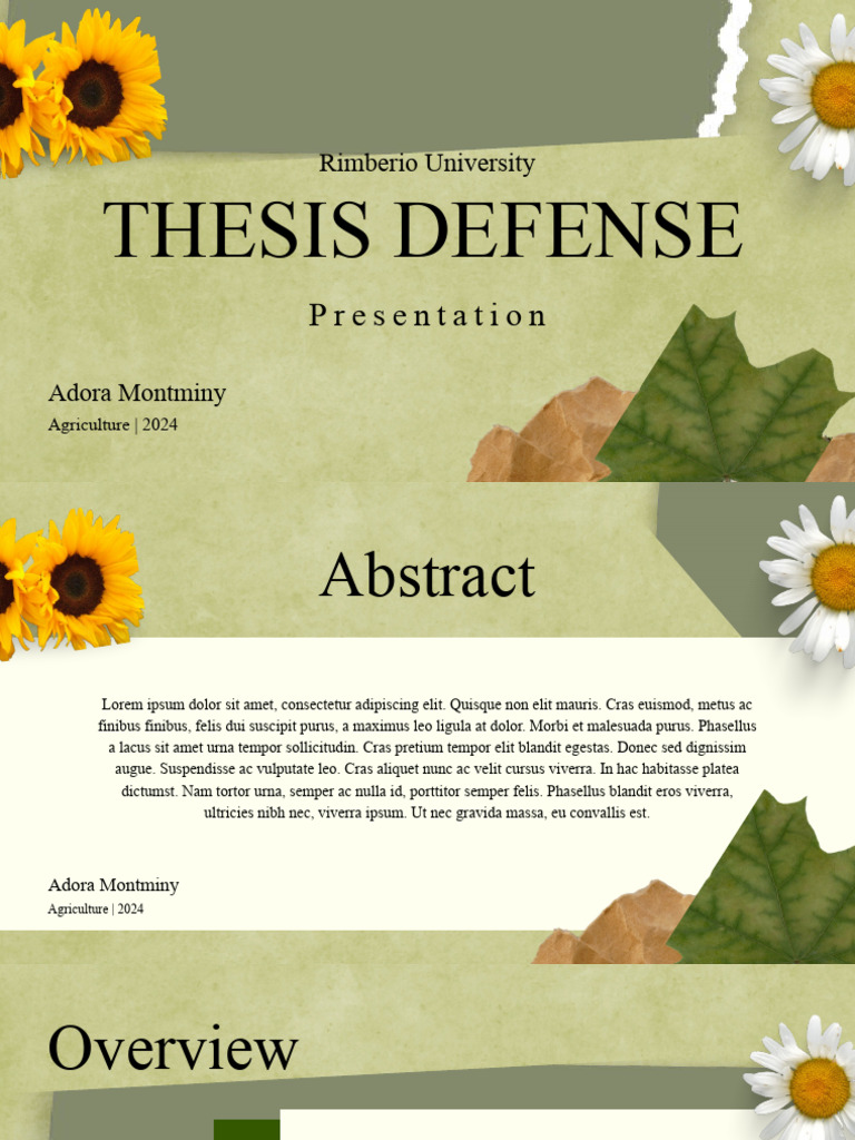 Green Aesthetic Ripped Paper Thesis Defense Presentation - 20240525 ...
