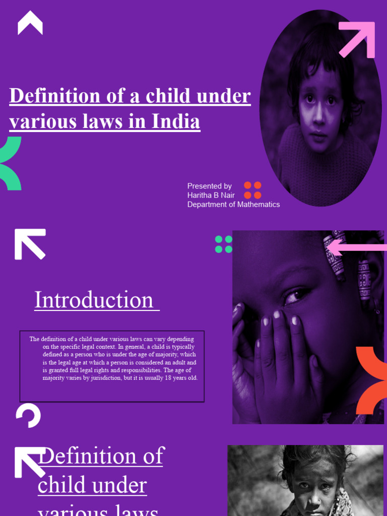 Child Definition in Indian Laws | PDF | Minor (Law) | Child Abuse