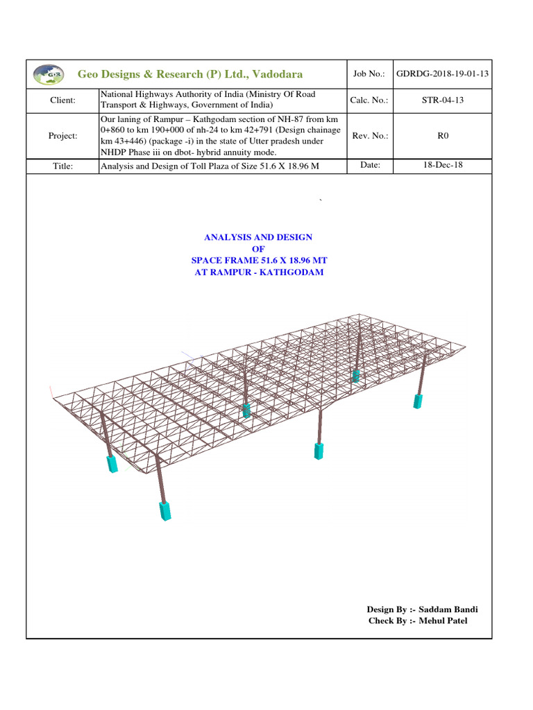Design Document | PDF | Road Infrastructure