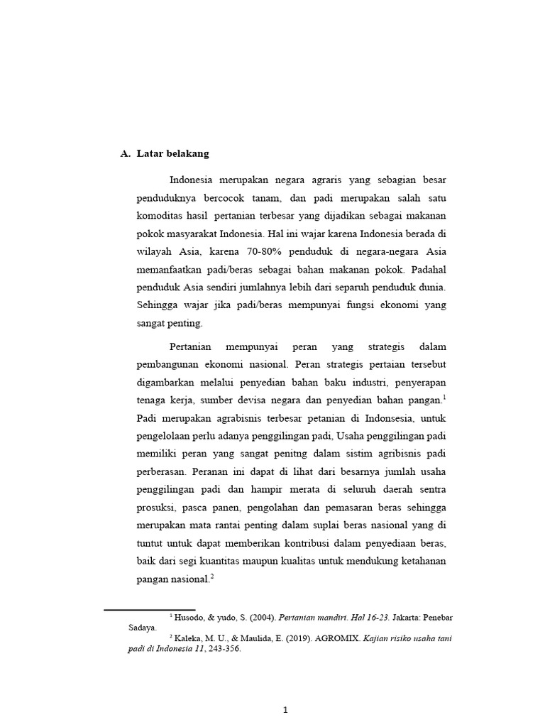 Proposal Skripsi-Abdul Rauf Khomsyah Revisi 1-2 | PDF | Bisnis