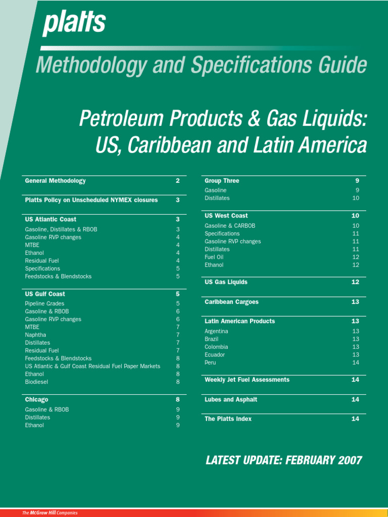 Colonial Pipeline Fuel Specifications | PDF | Gasoline | Diesel Fuel