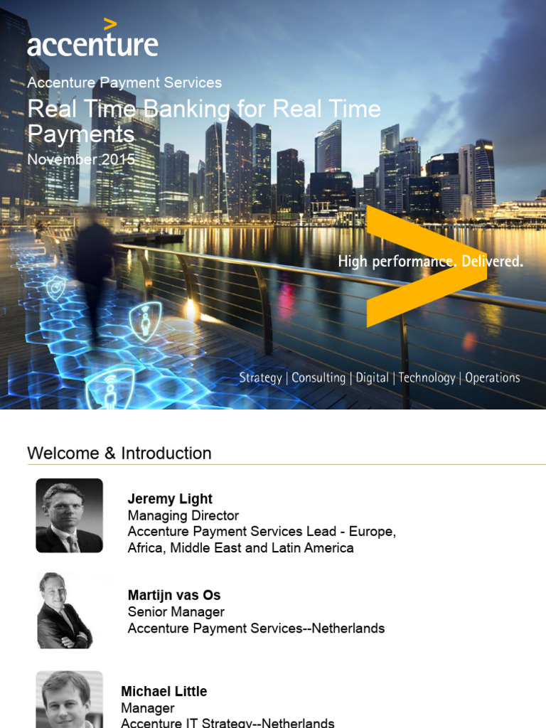 Accenture Real Time Banking For Real Time Payments Training November 201 | PDF | Pay Pal ...