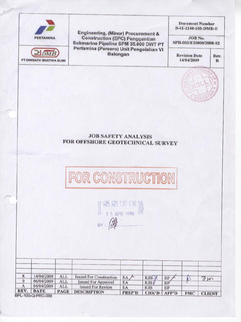 JSA Offshore Geotechnical Survey | PDF