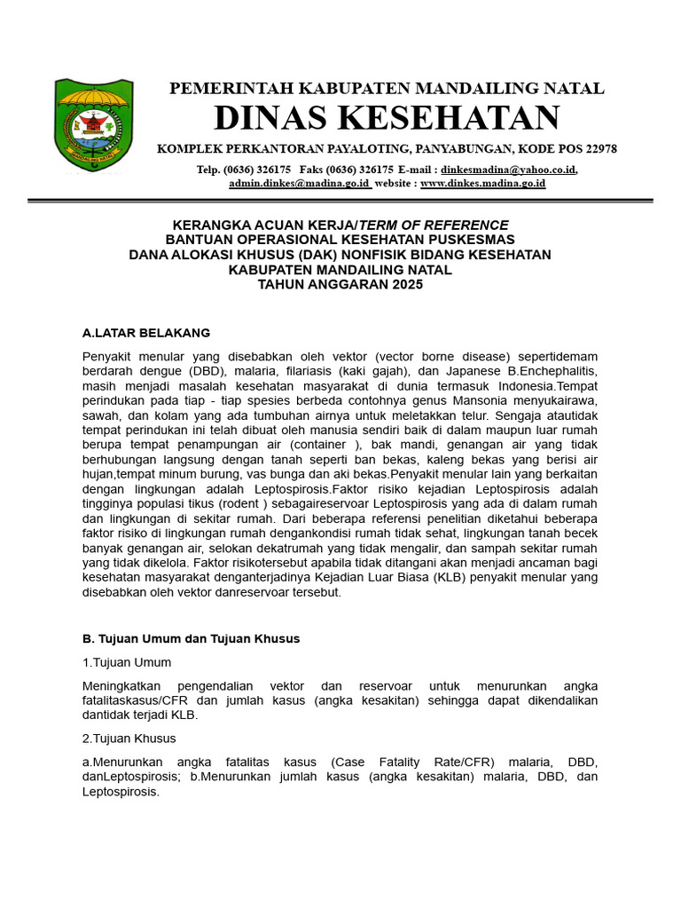 Tor Survei DBD 2025 | PDF