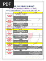 Gauteng PRELIMS 2024 Trials Timetable Learners | PDF | Science