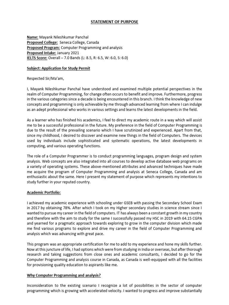 Sop | Download Free PDF | Computer Programming | Application Software