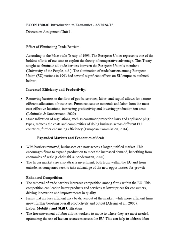 ECON 1580-01 Introduction To Economics - AY2024-T5 | PDF | Labour ...