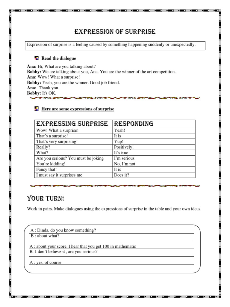 Expression of Surprise | PDF