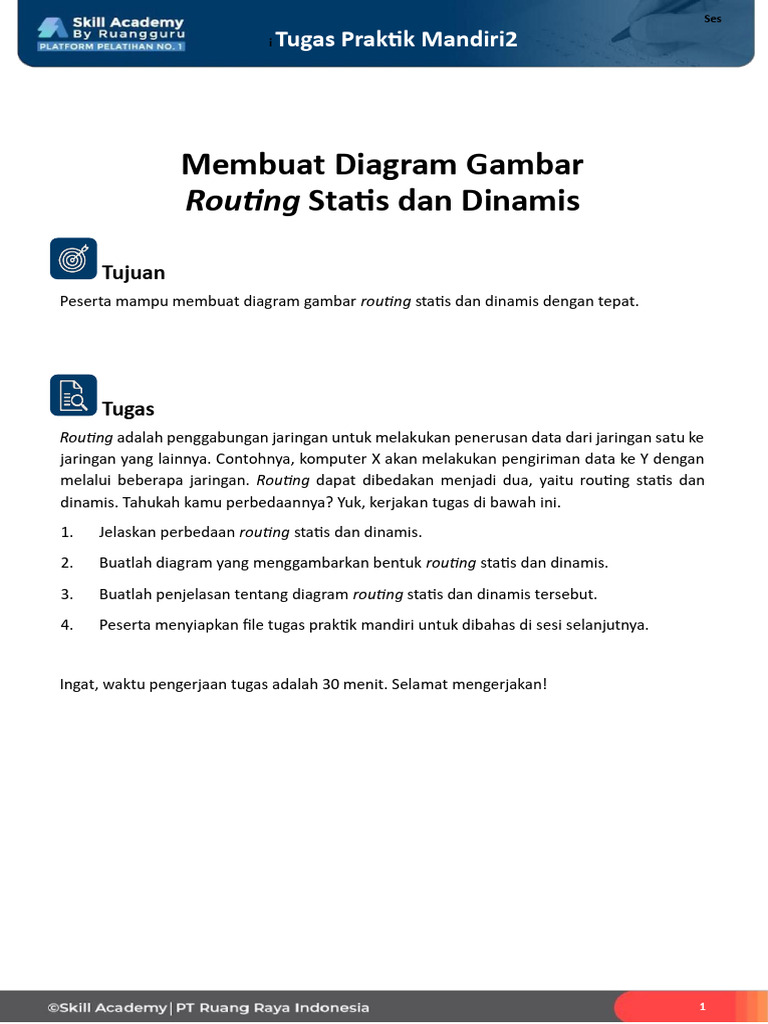 TPM 2 Membuat Diagram Gambar Routing Statis Dan Dinamis - (Dede ...