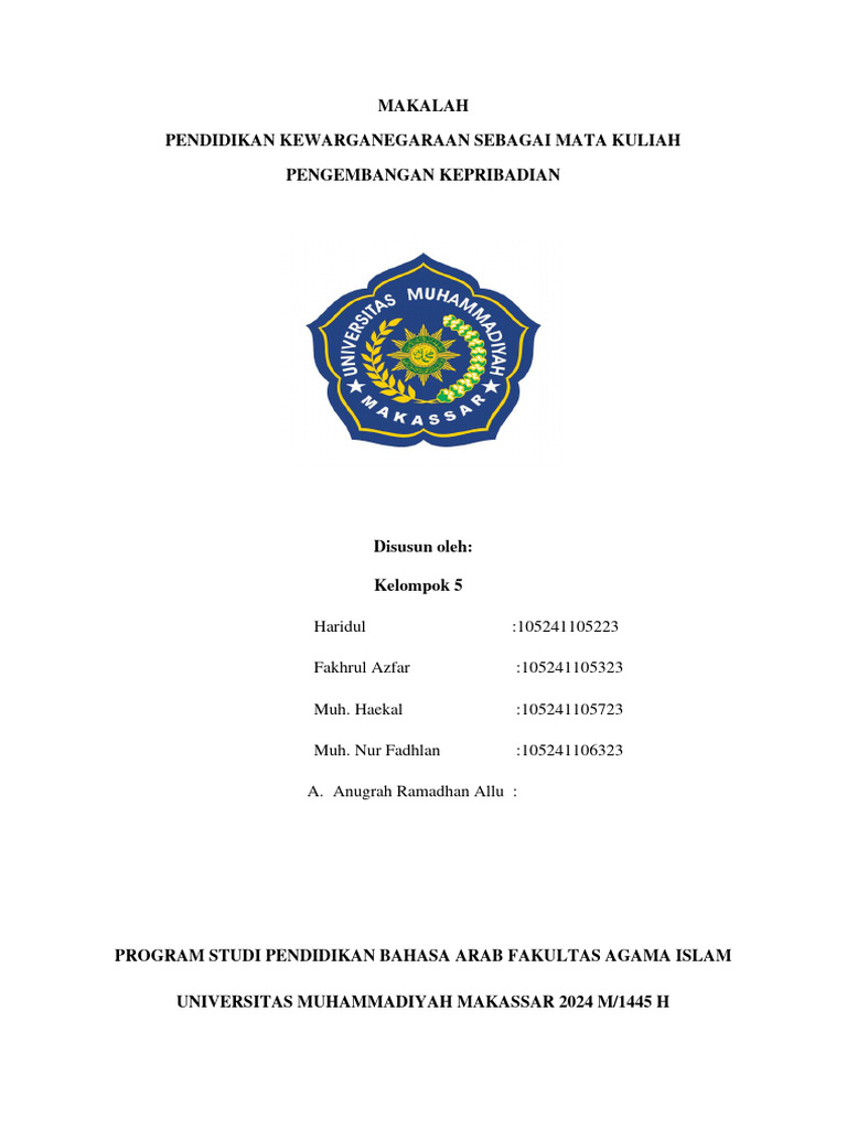 Makalah Kel 5 PKN | PDF