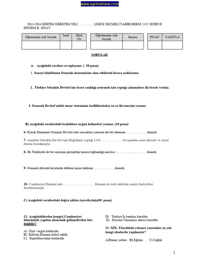 11s Tarihii Dnmii SNV | PDF