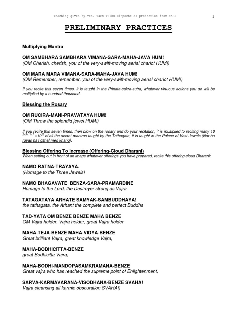 Tsem Tulku Rinpoche - White Tara and Black Garuda (Prayers) | PDF ...