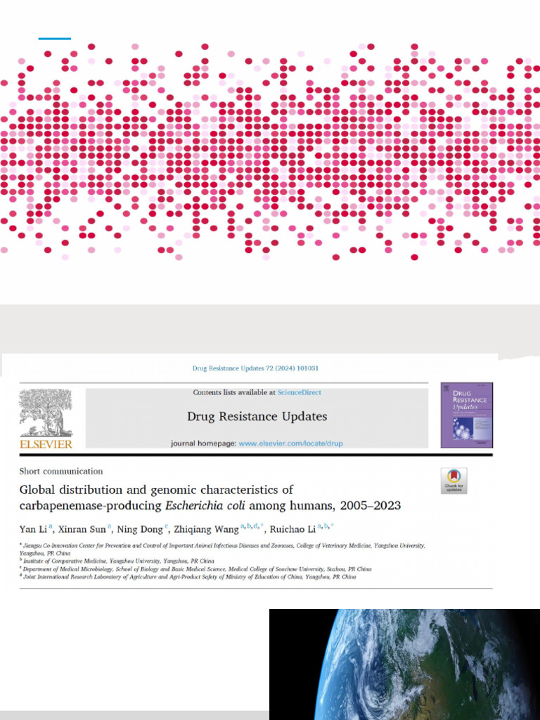 Global Distribution and Genomic Characteristics of Carbapenemase-Producing Escherichia | PDF ...