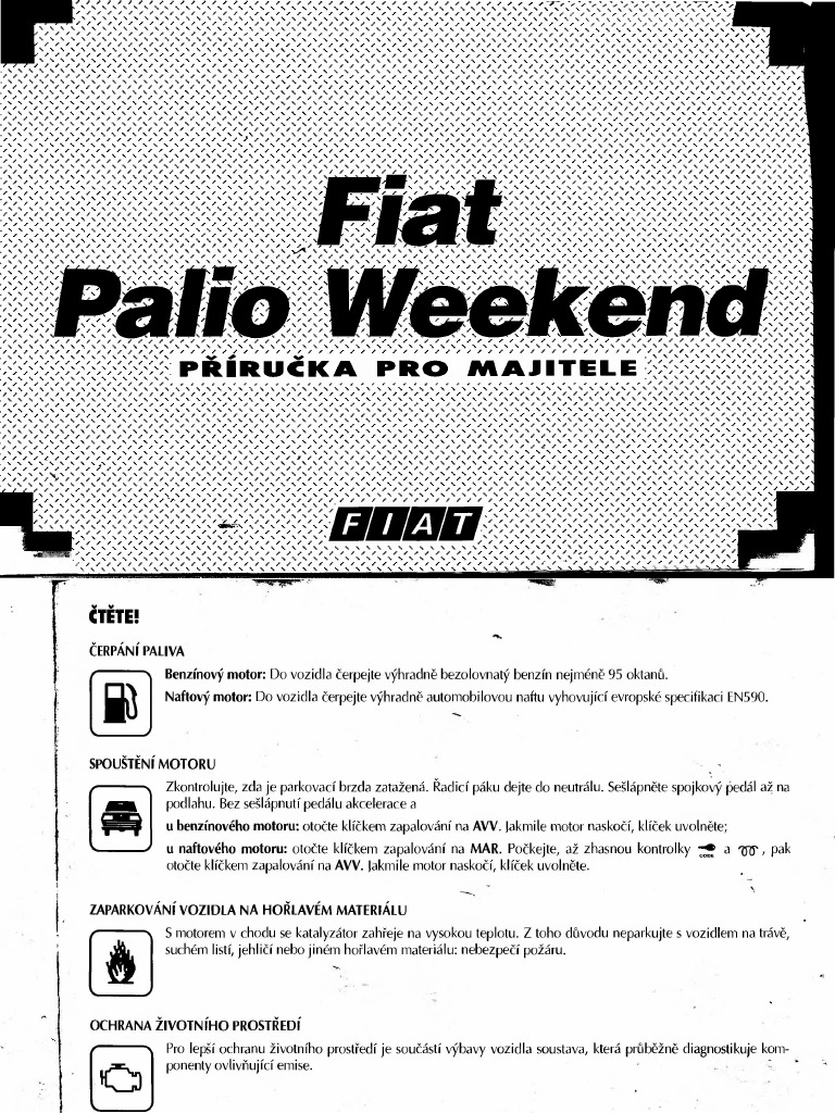 Fiat Palio Weekend Manual | PDF