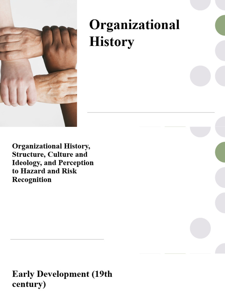 Organizational History | PDF | Risk | Occupational Safety And Health