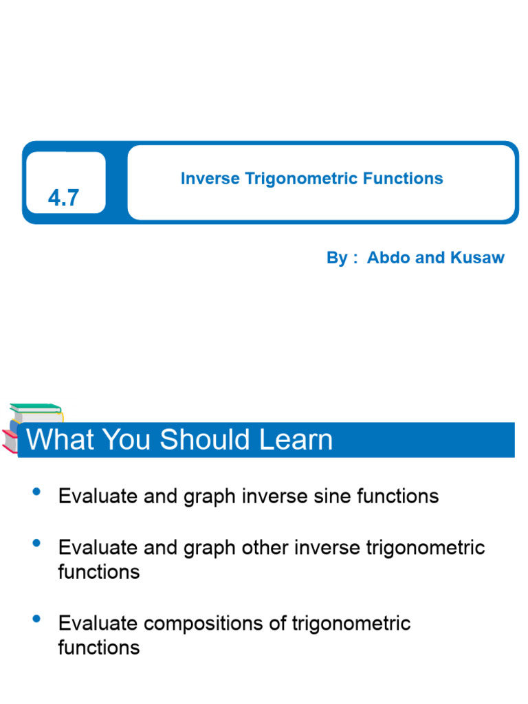 Inverse Trigo | Download Free PDF | Trigonometric Functions | Function ...