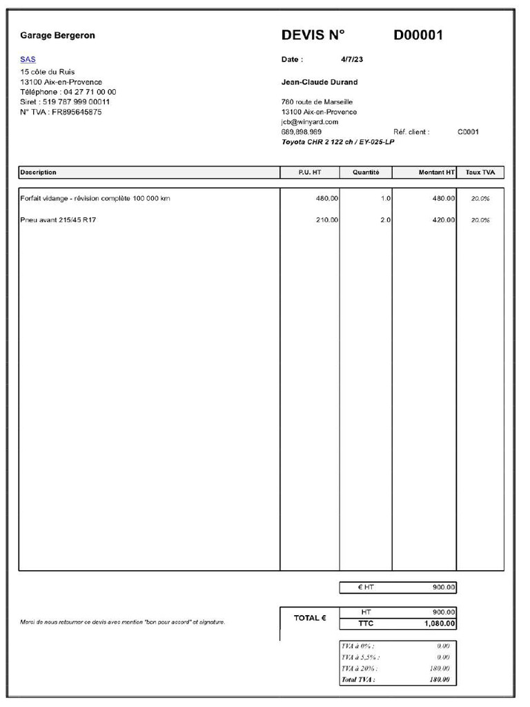 Devis | PDF