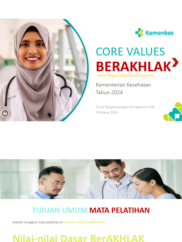 Nilai Berakhlak | PDF | Karier & Perkembangan