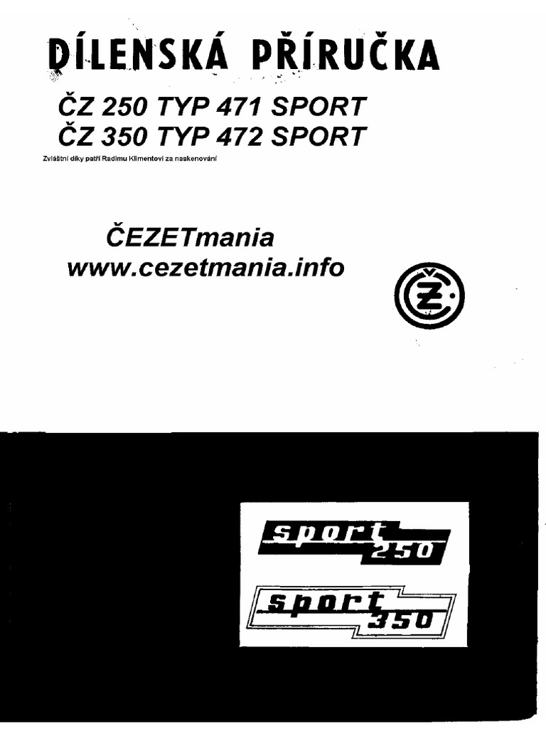 CZ 471 Montazni Prirucka | PDF