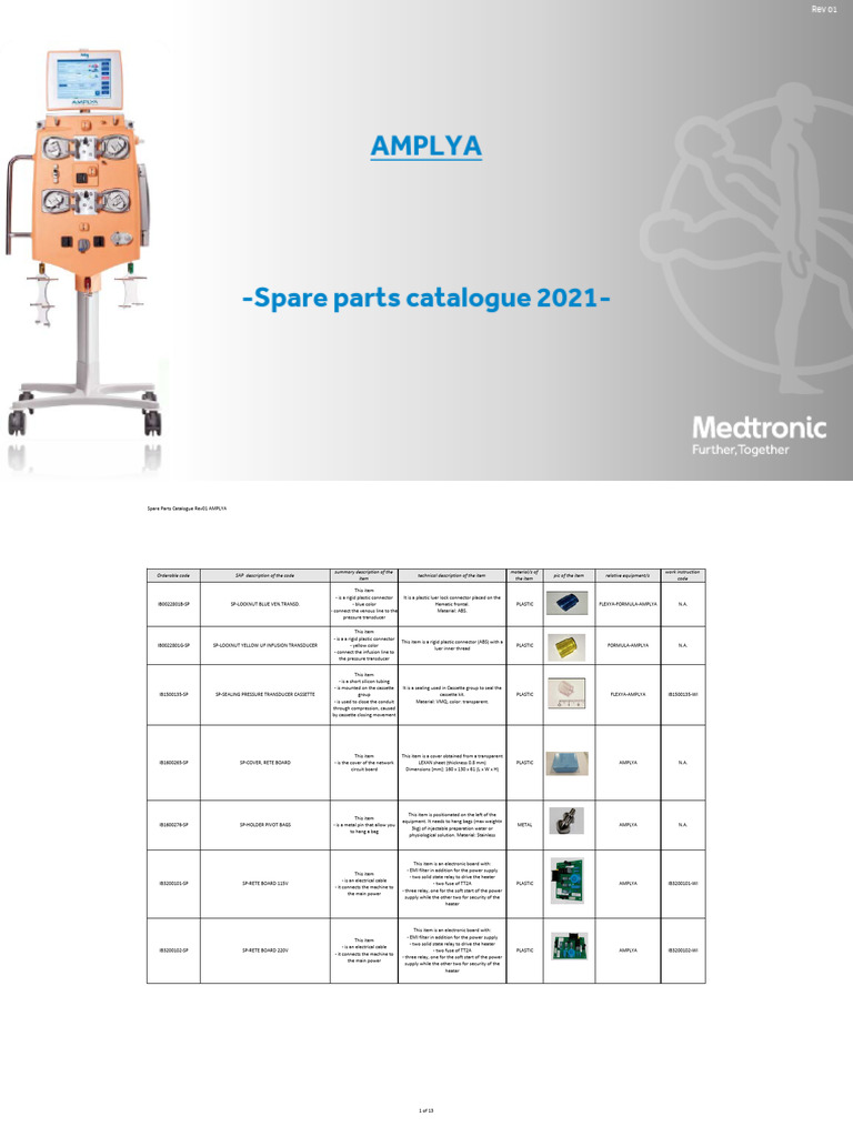 AMPLYA Spare Parts Catalogue 2021 | PDF | Power Supply | Electrical Network