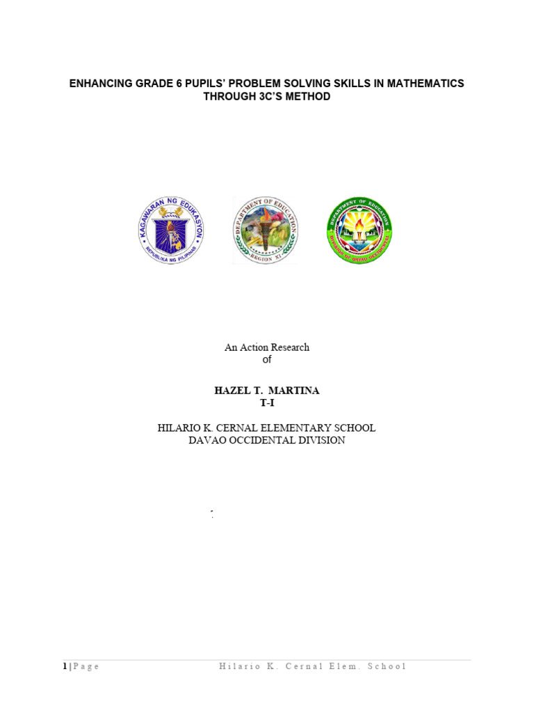 Hazel-Research-Final REVISED | PDF | Learning | Mathematics