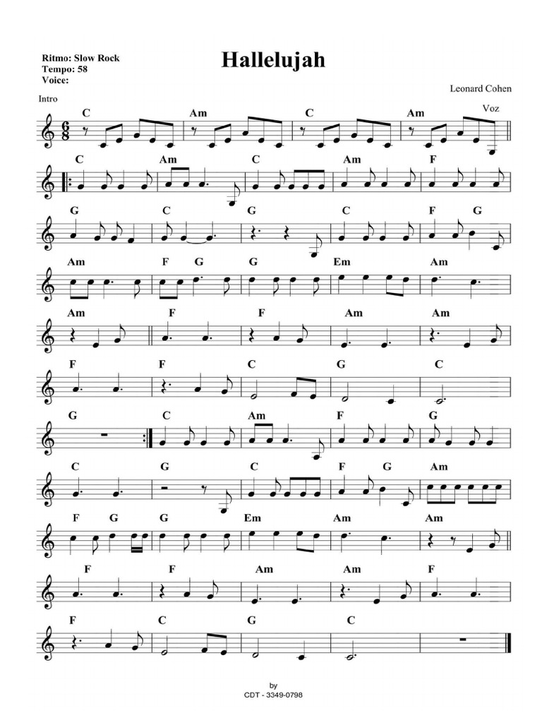Hallelujah Partitura | PDF
