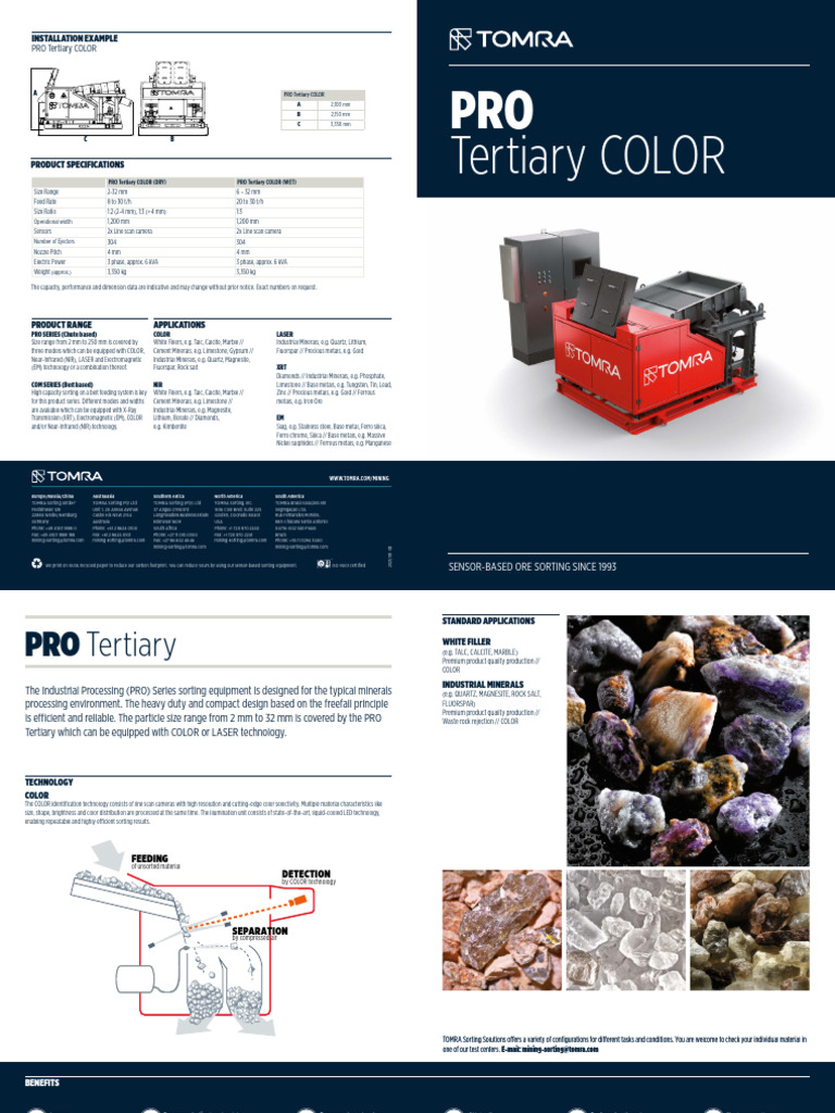 Sensor-Based Ore Sorting Solutions | PDF | Minerals | Metals