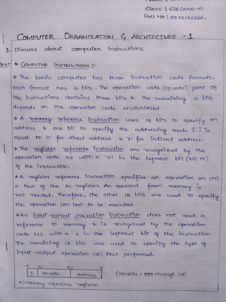 Coa 1 | PDF | Computer Architecture | Computing