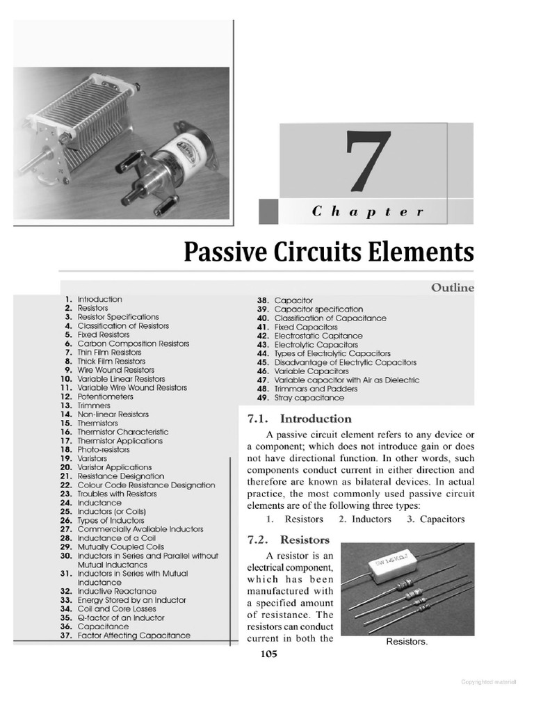 Unit 1-Passive Circuit Elements | PDF
