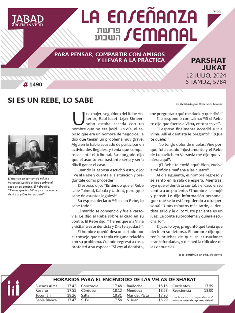 JUKAT | PDF | Tora | Judaísmo jasídico