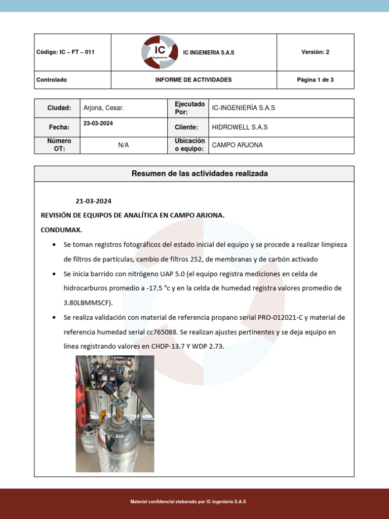 Reporte de Actividades 230324 | PDF