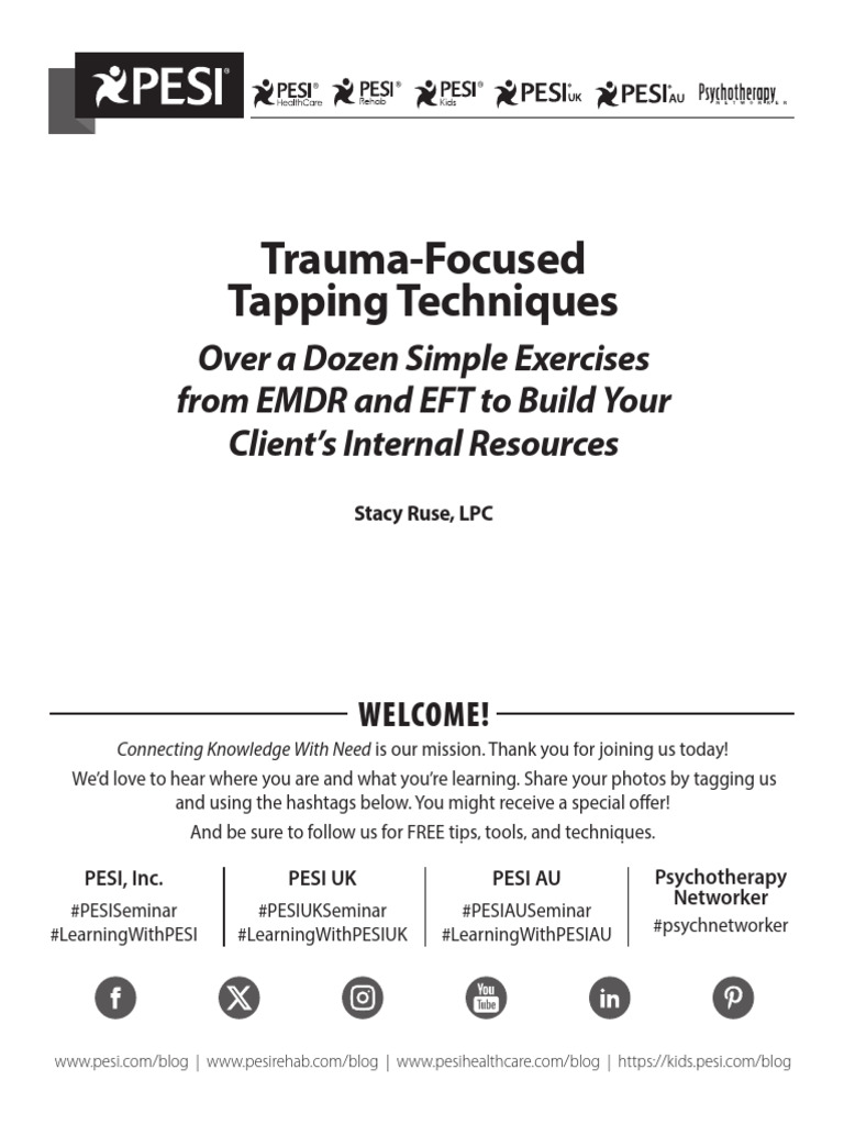 Manual Traumafocused Tapping Techniques | PDF | Psychological Trauma ...
