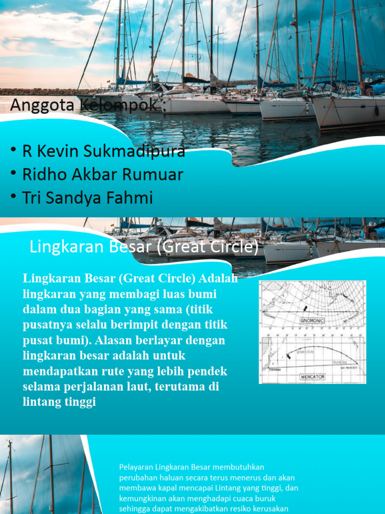Tugas Kelompok IPD Berlayar Dengan Lingkaran Besar (Kevin, Ridho, Sandy) | PDF