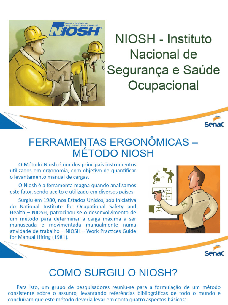 Método NIOSH: Ergonomia e Levantamento Seguro | PDF