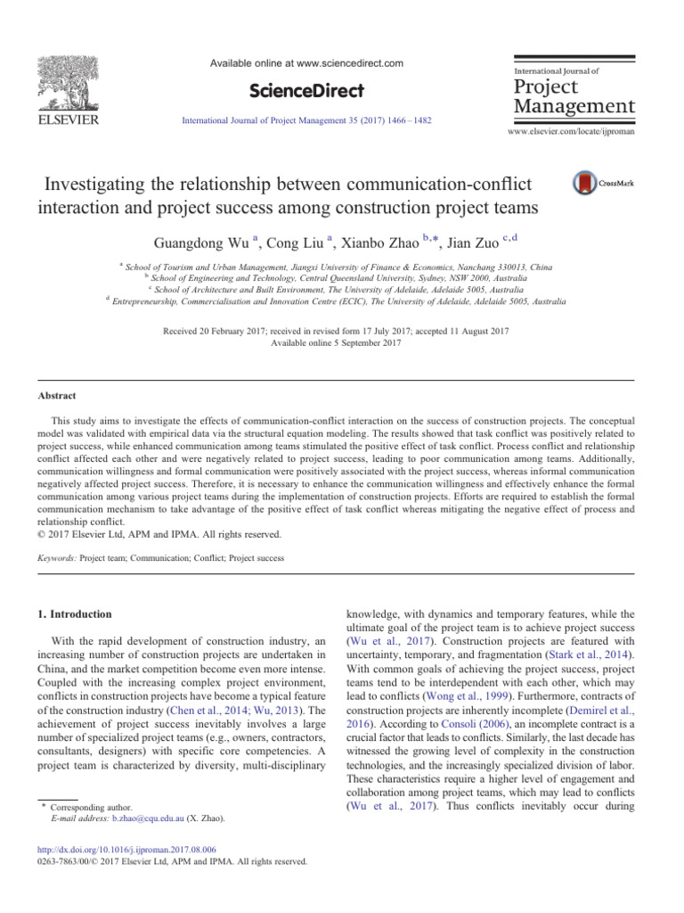 Investigating The Relationship Between C | PDF | Communication ...