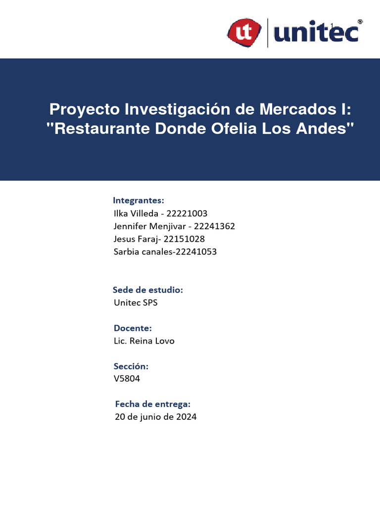 Entrega Final Del Proyecto | PDF | Muestreo (Estadísticas) | Marketing