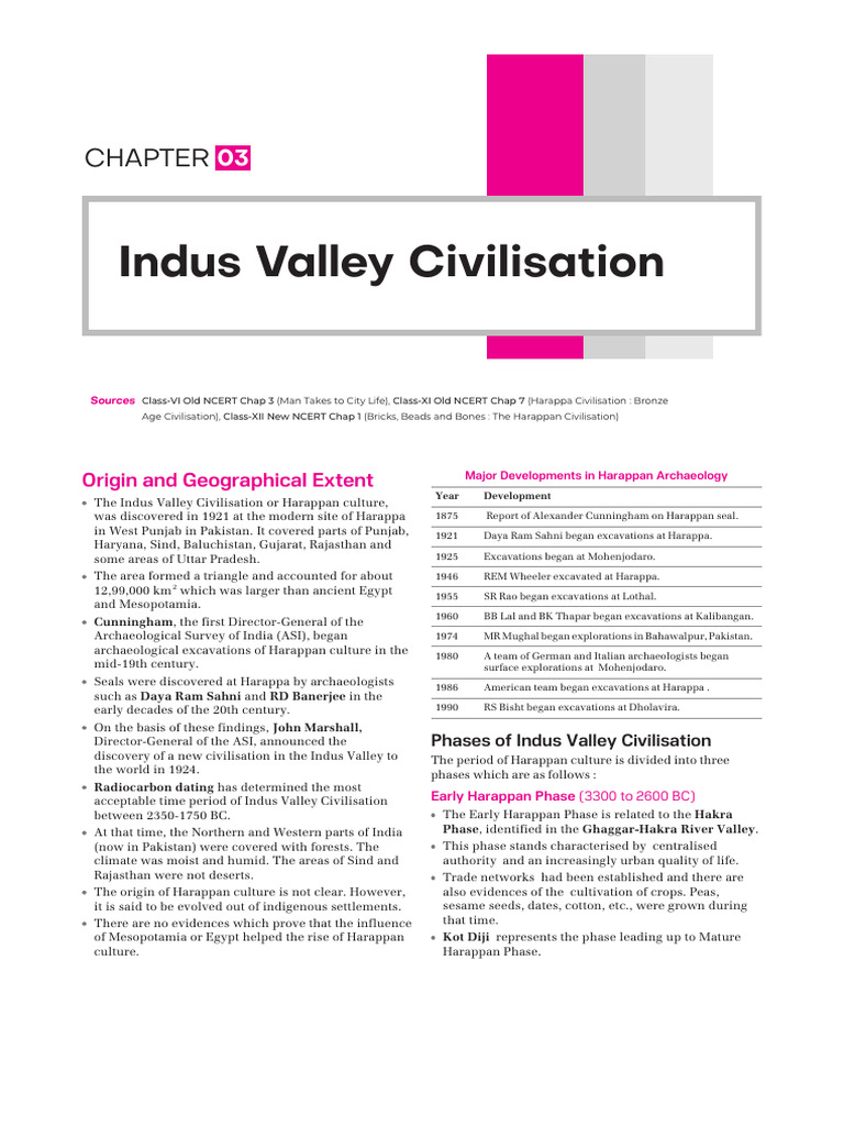 Indus Valley Civilisation | PDF | Social Science | Classics