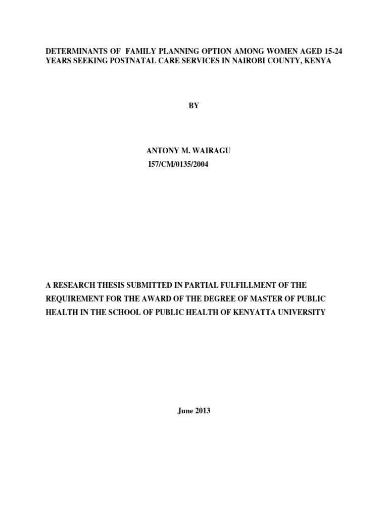 Research | PDF | Family Planning | Birth Control