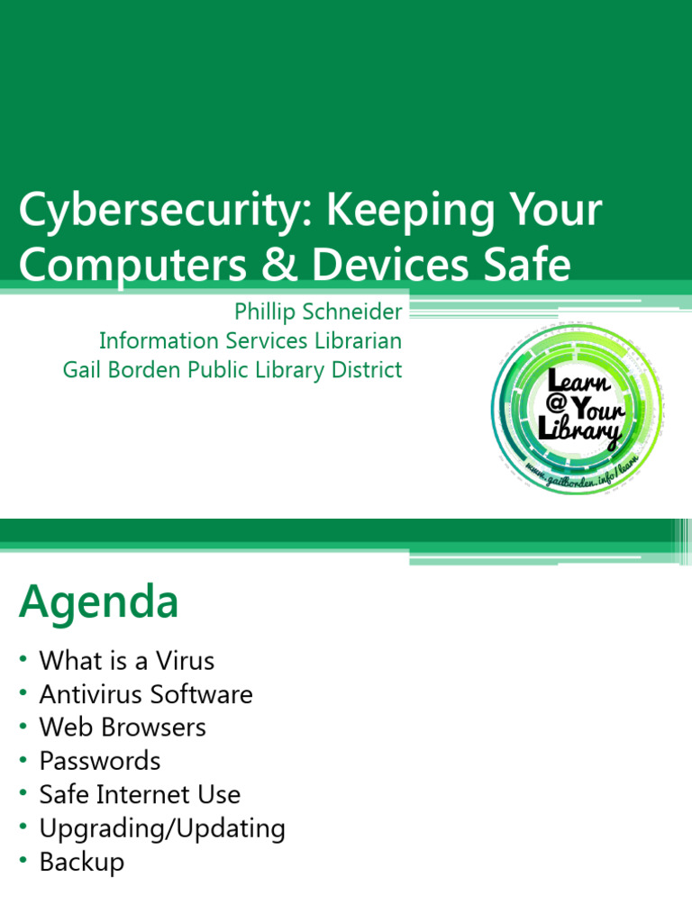 Cybersecurity Keeping Your Computers Devices Safe | PDF | Antivirus Software | Computer Virus