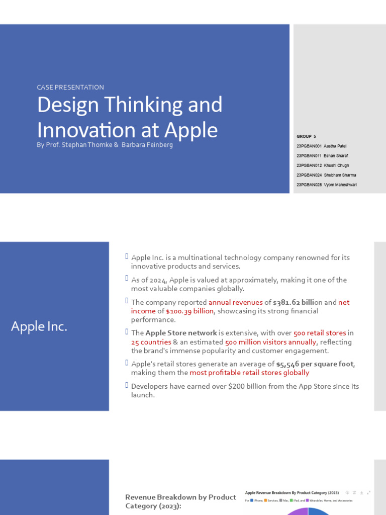 Design Thinking and Innovation at Apple | PDF | Apple Inc. | Prototype