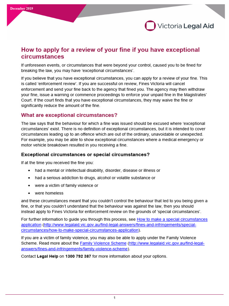 How To Apply For Enforcement Review If You Have Exceptional ...
