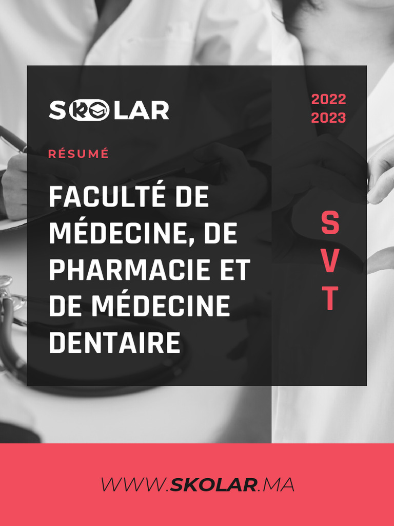 Résumé des cours de médecine SVT | PDF