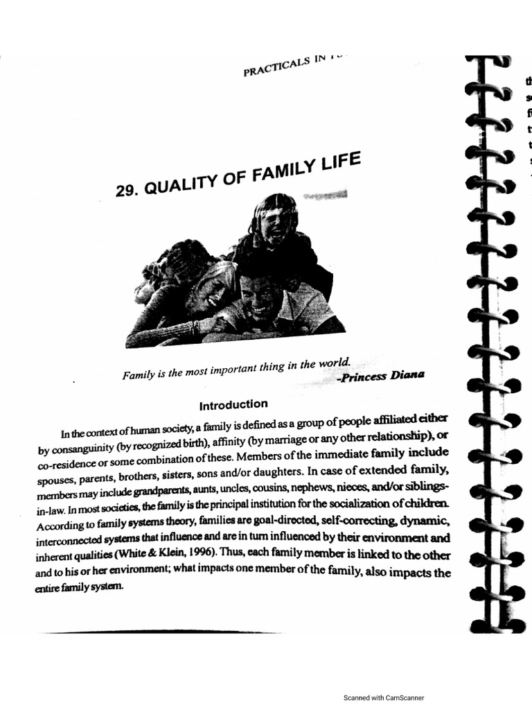 DSE - 2 (I) Quality of Family Life | PDF