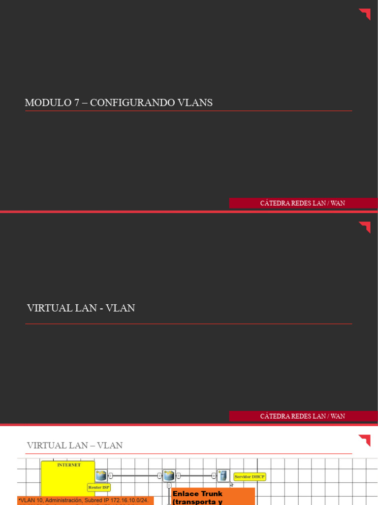 07-Clase 160523 CONFIGURANDO VLANs | PDF | Ciencias de la Computación | Arquitectura de internet