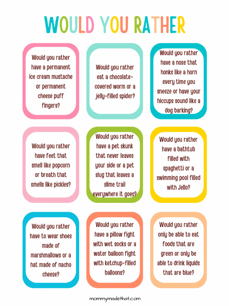 Would You Rather | PDF